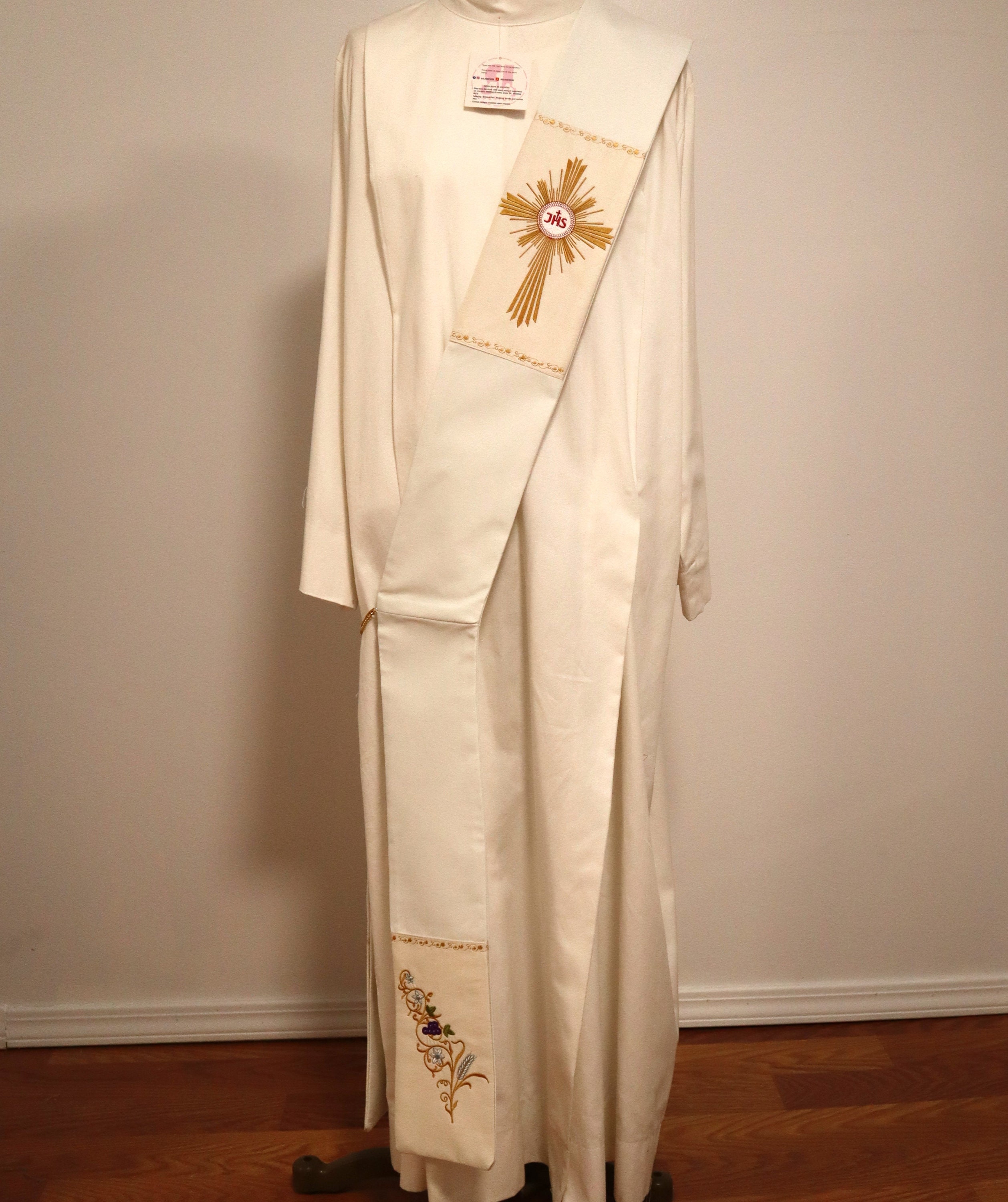 JHS - Holy Spirit Cross - Deacon Stole - Etsy