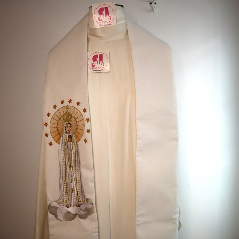 Priest Stole - Our Lady of Fátima - Etsy