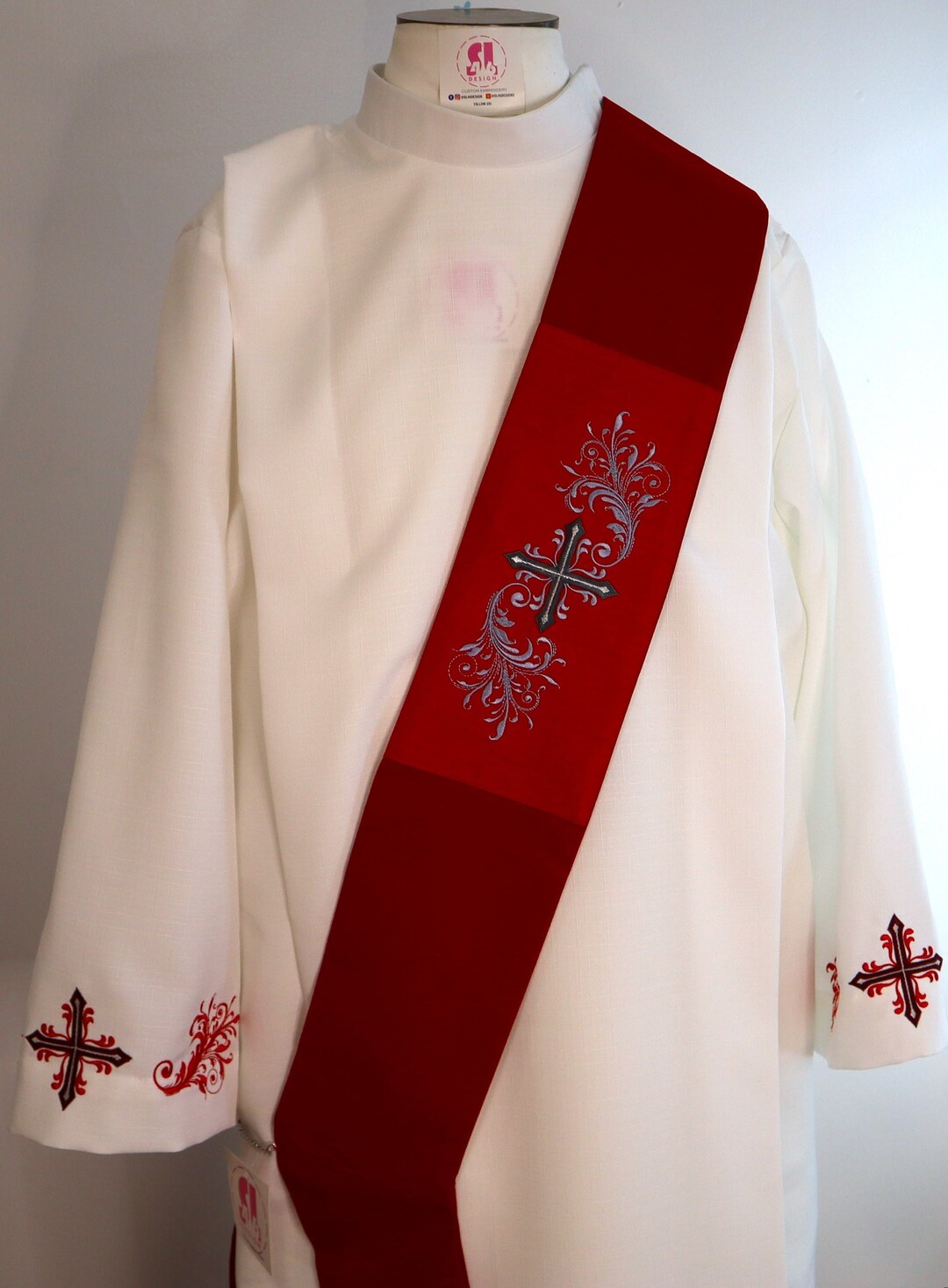 Mosaic Cross - Alb + Stole Set. - Etsy