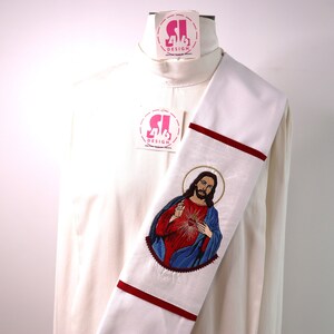 DEACON STOLE - Sacred Heart of Jesus - Etsy