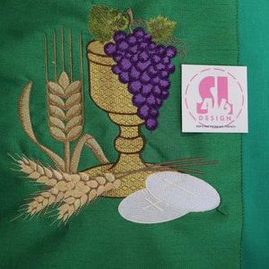 COMMUNION - Chalice + Grapes + Wheat - Chasuble & Stole Set - Etsy UK