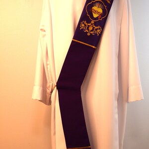 SACRED HEART - Deacon Stole - Etsy