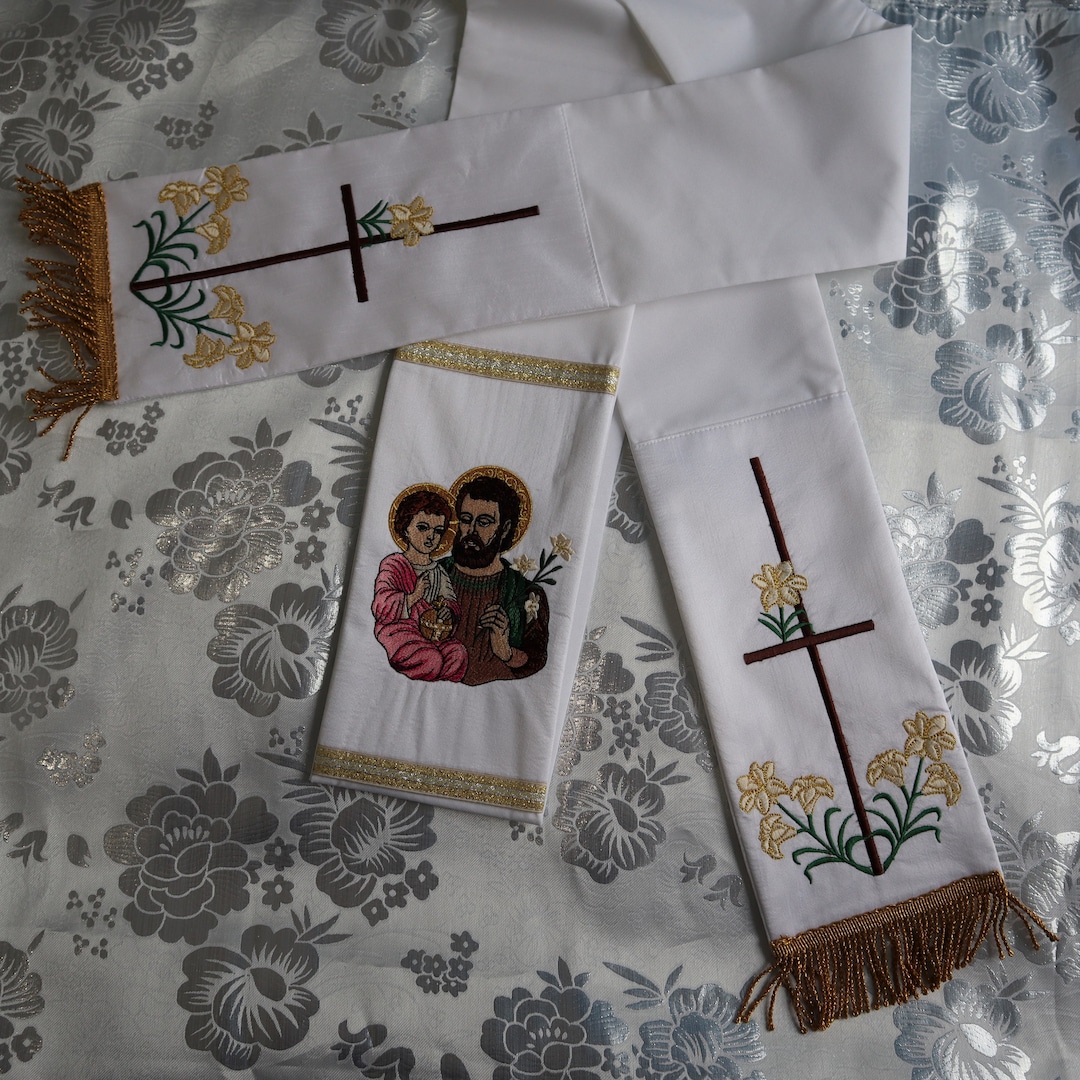 ST. JOSEPH - Deacon Stole - Etsy