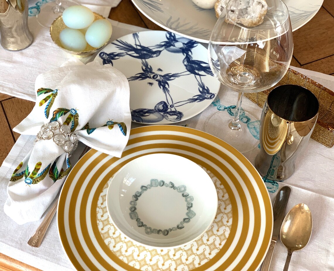 Persian Carpet Dinner Plate, Diamond - Etsy