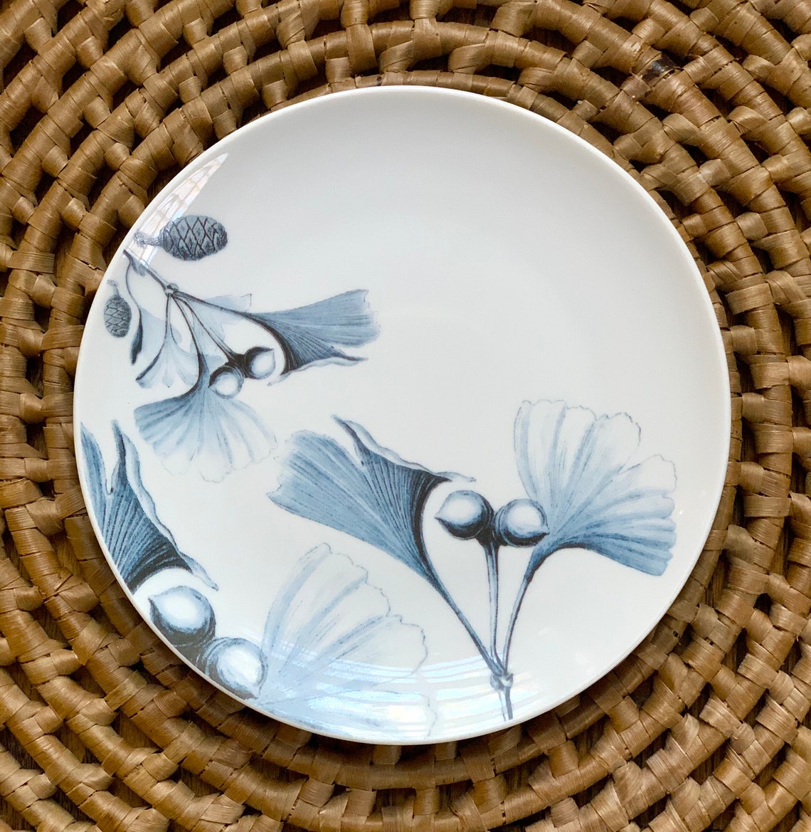 Gingko Leaves Salad/dessert Plate - Etsy Israel