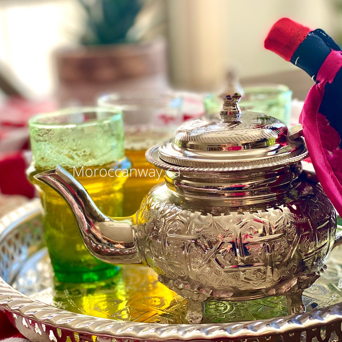 Small Moroccan Teapot/ Handmade Teapot in Fez/ Silver Polish Teapot ...