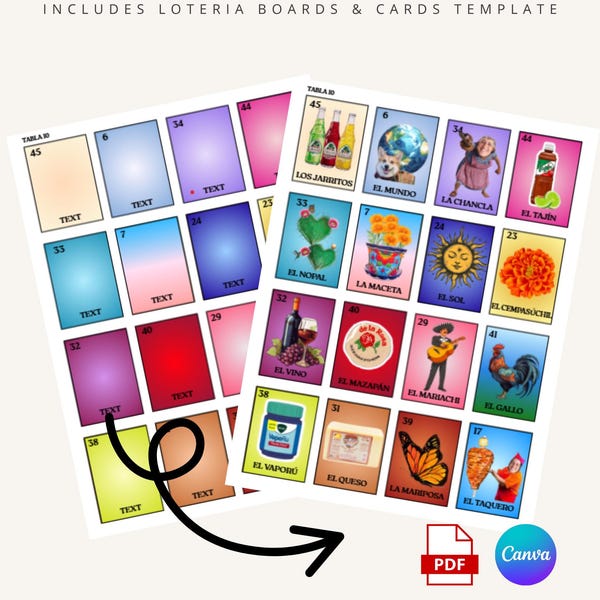 Loteria Backgrounds - Etsy