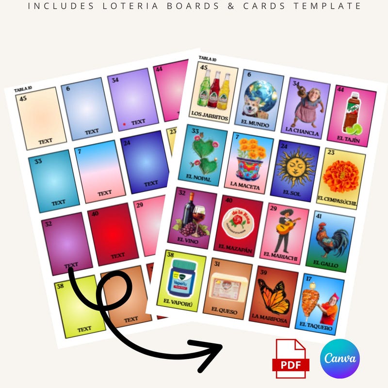 Loteria Backgrounds - Etsy