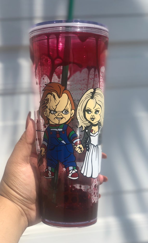 Chucky and Tiffany Inspired Starbuck Double Wall Snow Globe - Etsy