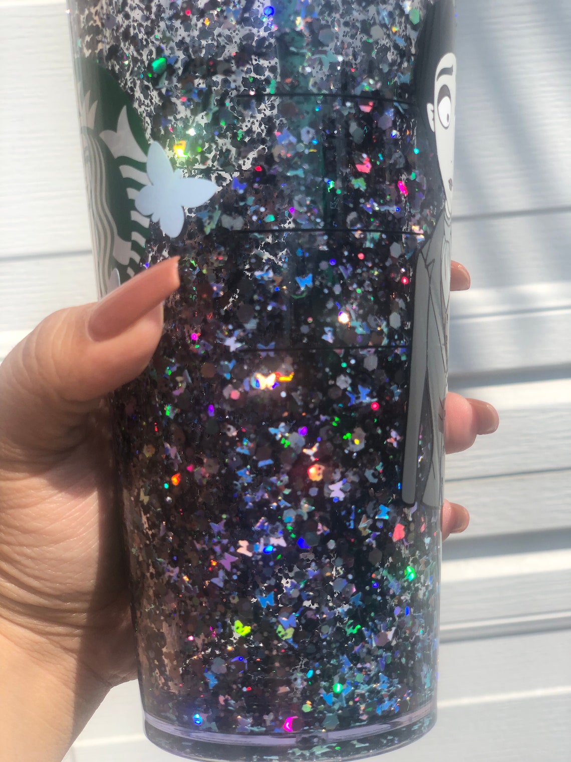 Corpse Bride Inspired Starbuck Double Wall Snow Globe Cup - Etsy