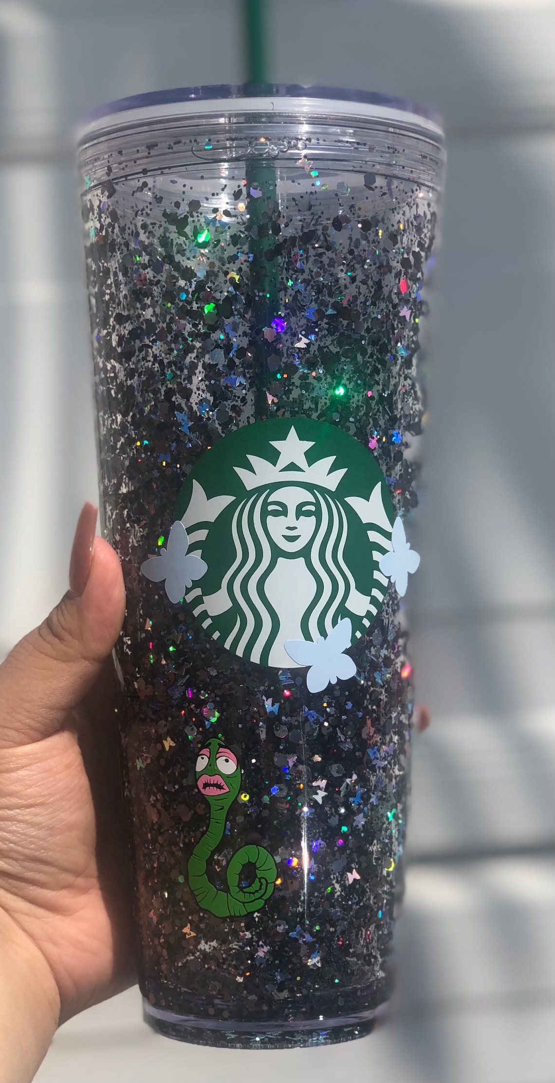 Corpse Bride Inspired Starbuck Double Wall Snow Globe Cup - Etsy