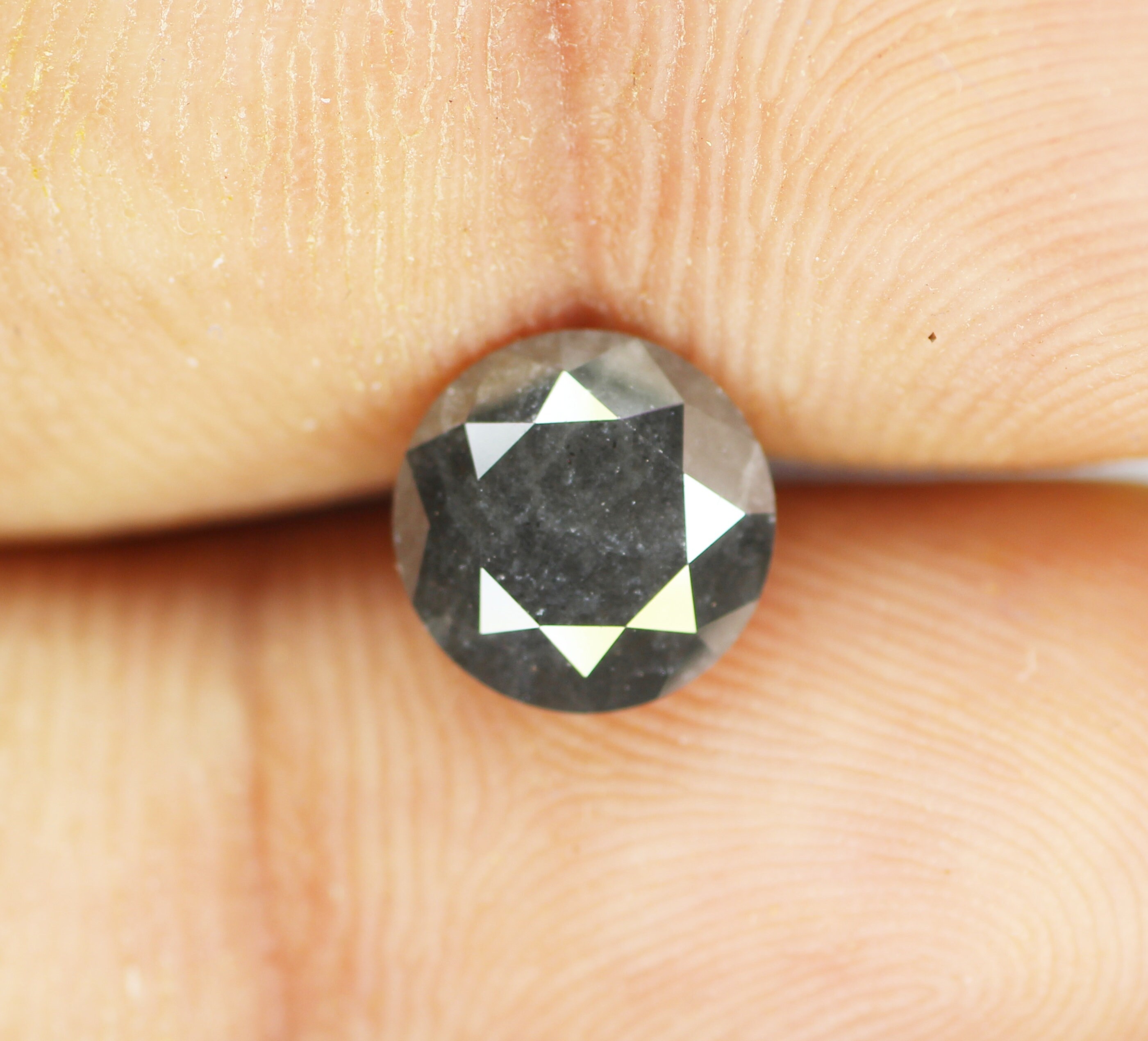 2.20 CT Round Brilliant Cut Diamond Grey Color Natural Loose | Etsy