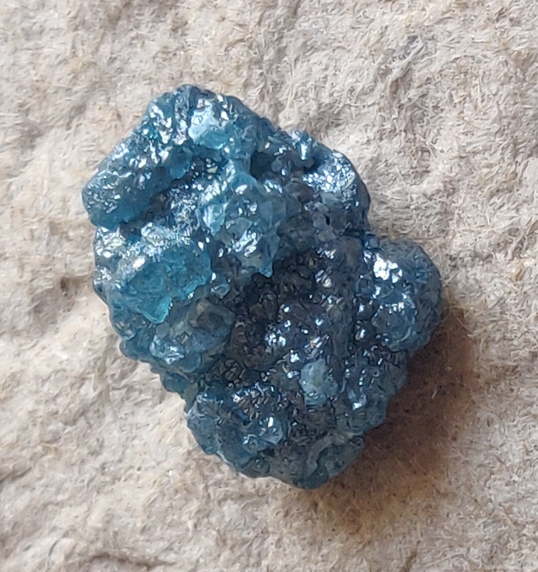 7.33 Ct Natural Big Size Blue Color Rough Diamond Uncut Raw Rough ...