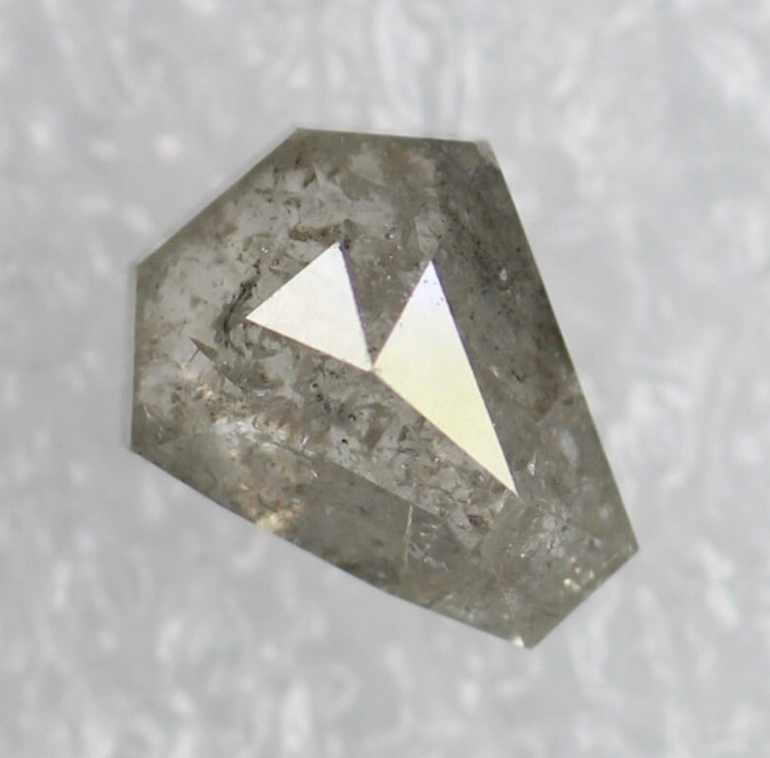 Salt and Pepper Diamond, Grey Diamond, Shield Diamond,natural Loose ...
