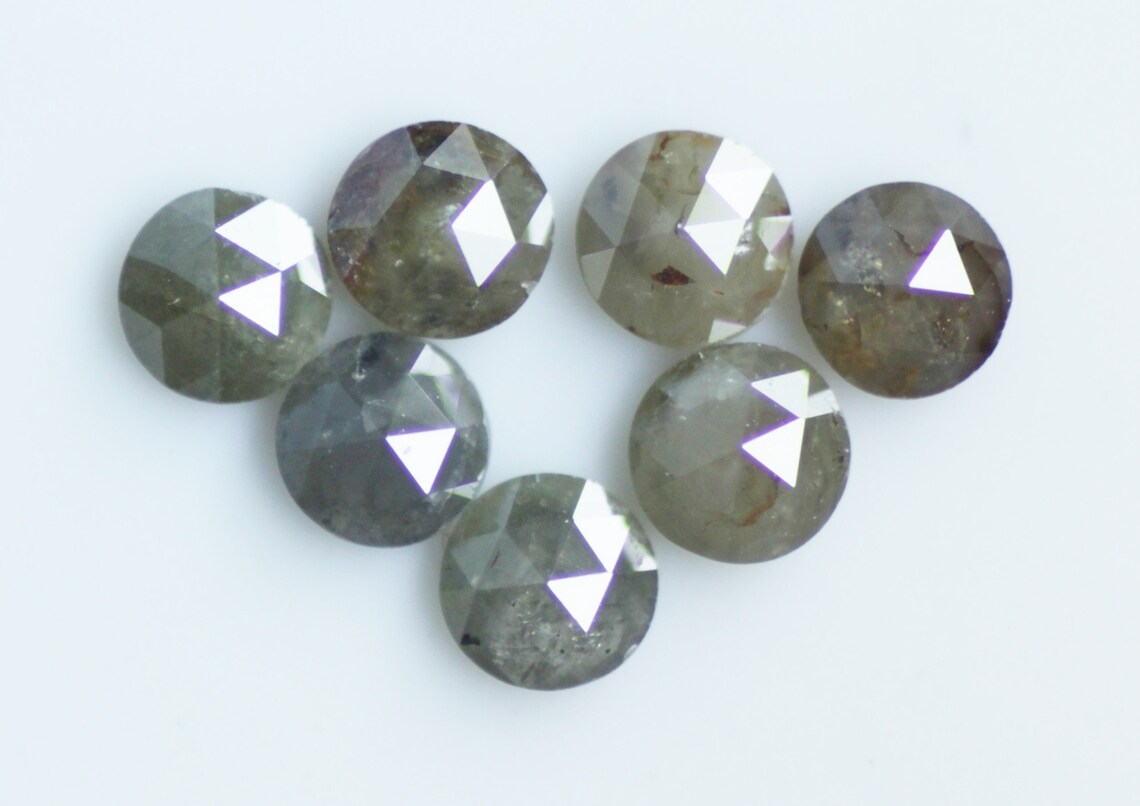 Round Rose Cut Multi Color Round Diamondfaceted Diamond1.63 | Etsy