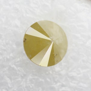 1.02 Ct 6.1 MM Round Light Yellow Color Diamond,natural Loose Diamond ...