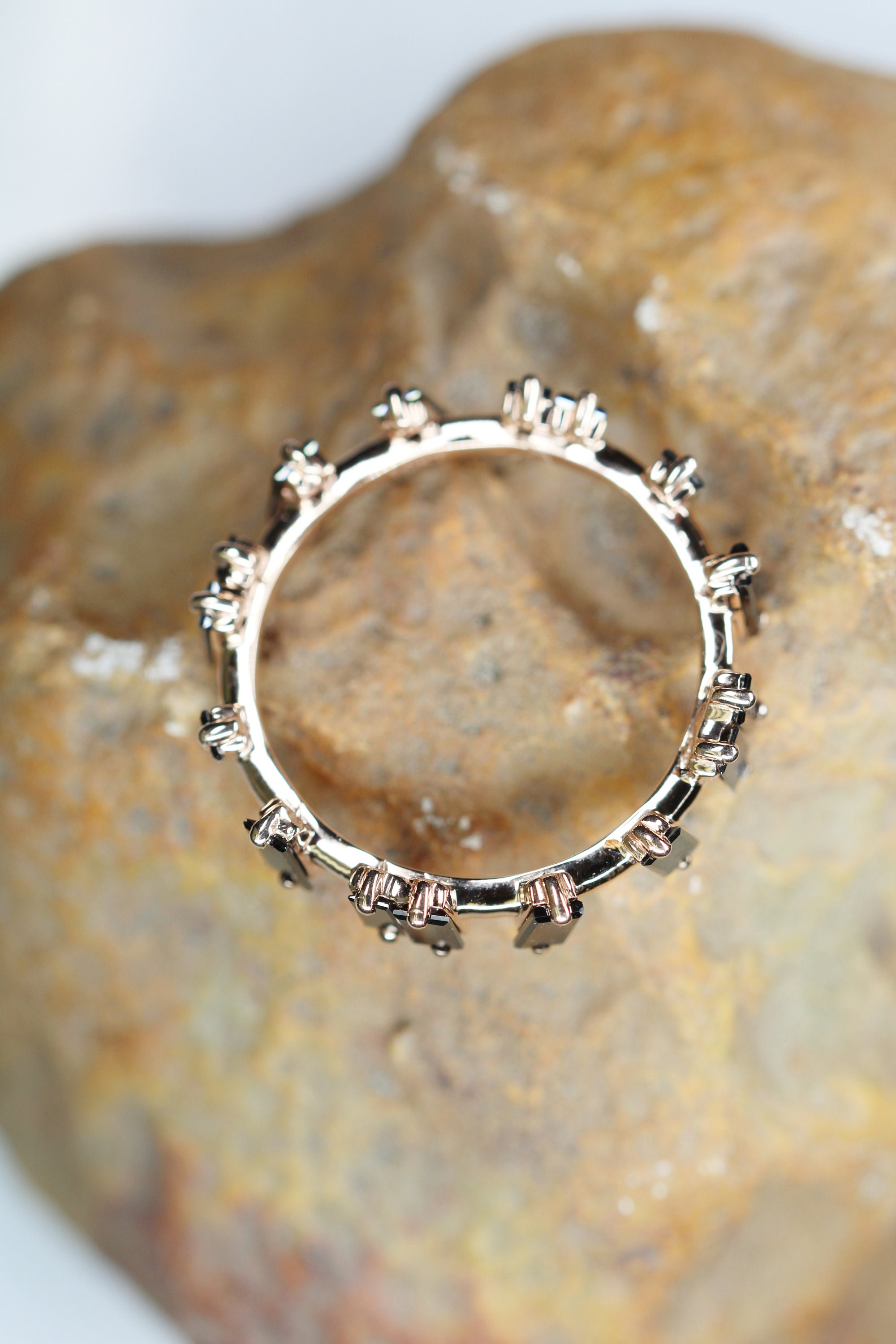 10k Salt and Pepper Diamond Ring| Salt and Pepper Engagement Ring ...