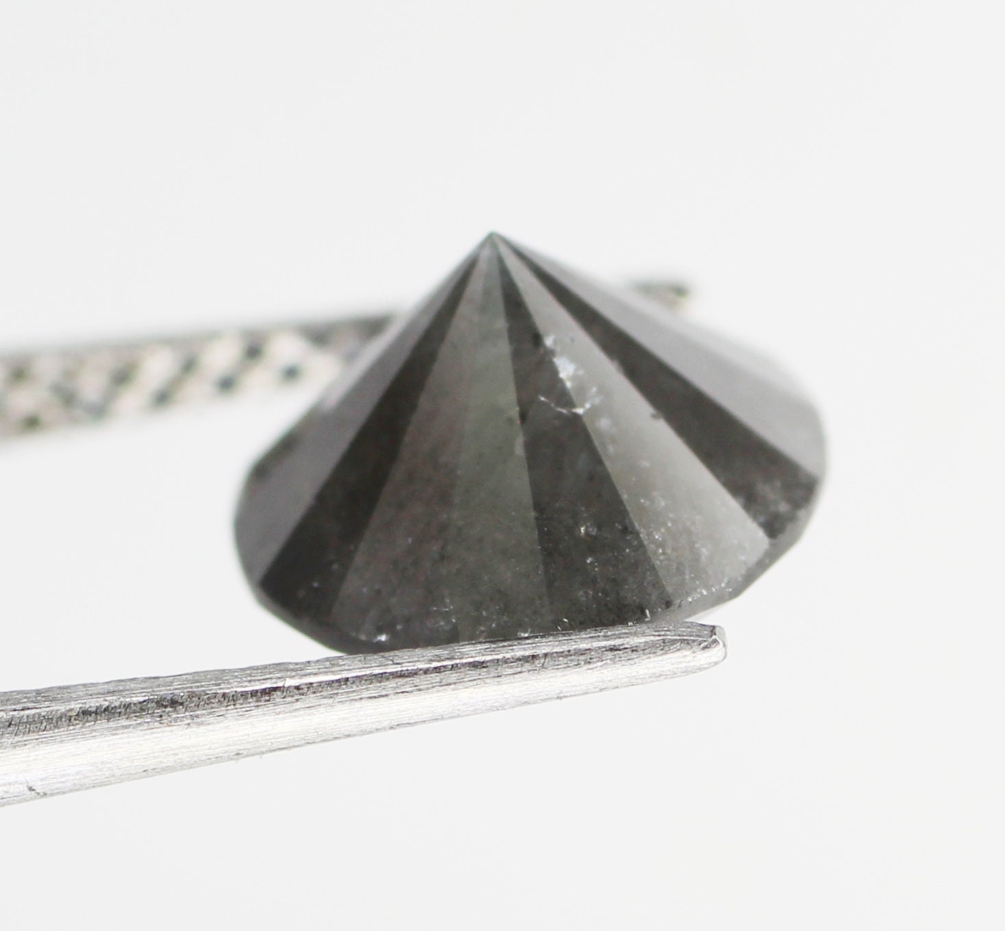 2.20 CT Round Brilliant Cut Diamond Grey Color Natural Loose | Etsy