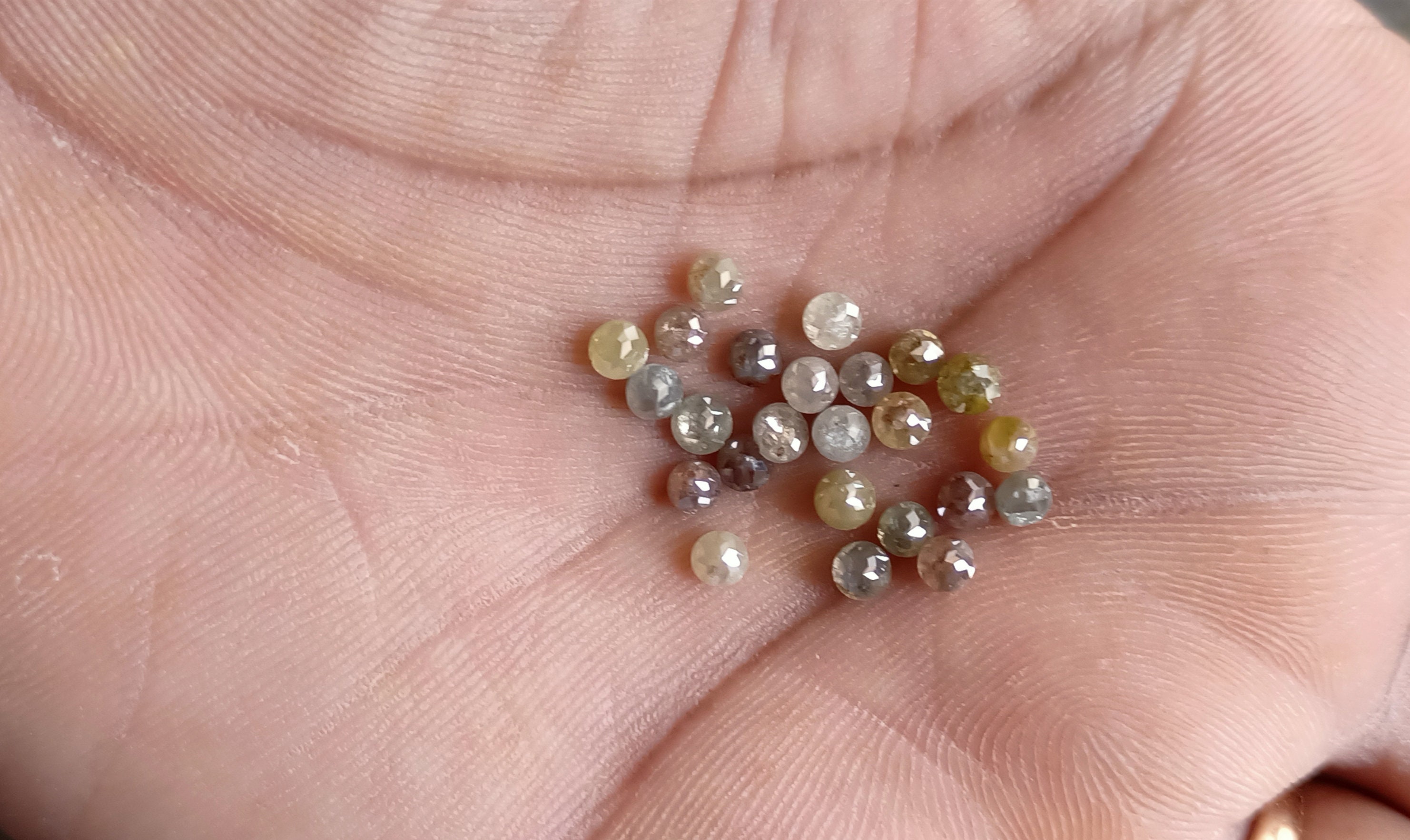 5.71 CT Natural Loose Diamond Fancy Mix Color Round Rose Cut | Etsy