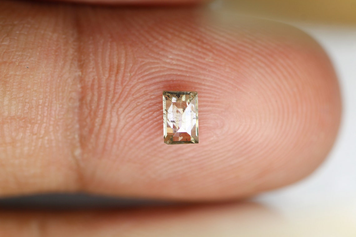 Natural Loose Baguette Cut Diamond, Salt and Pepper Baguette Diamond ...