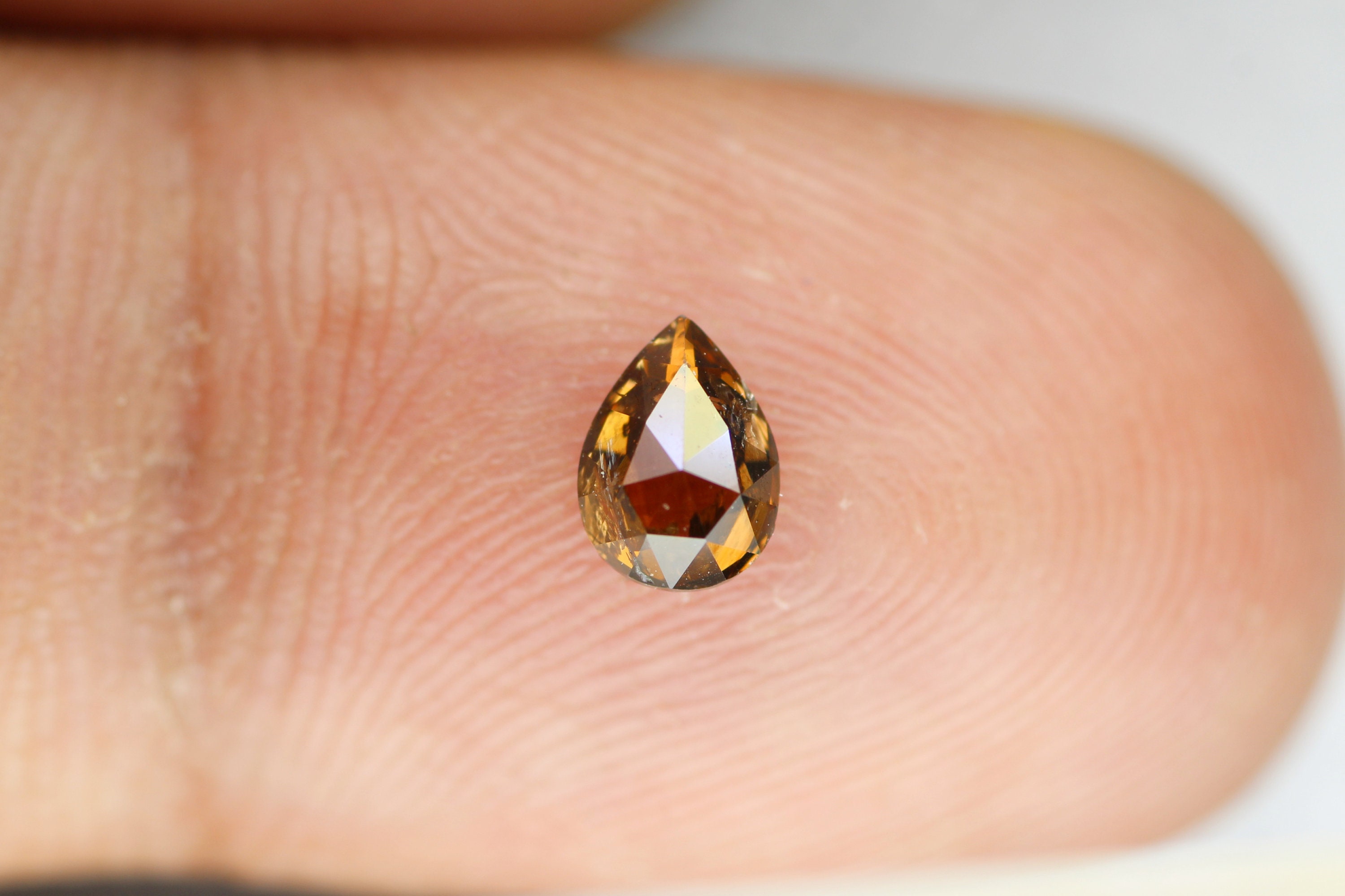 Natural Fancy Brown Pear Shape Diamond Pear Shaped Diamond - Etsy