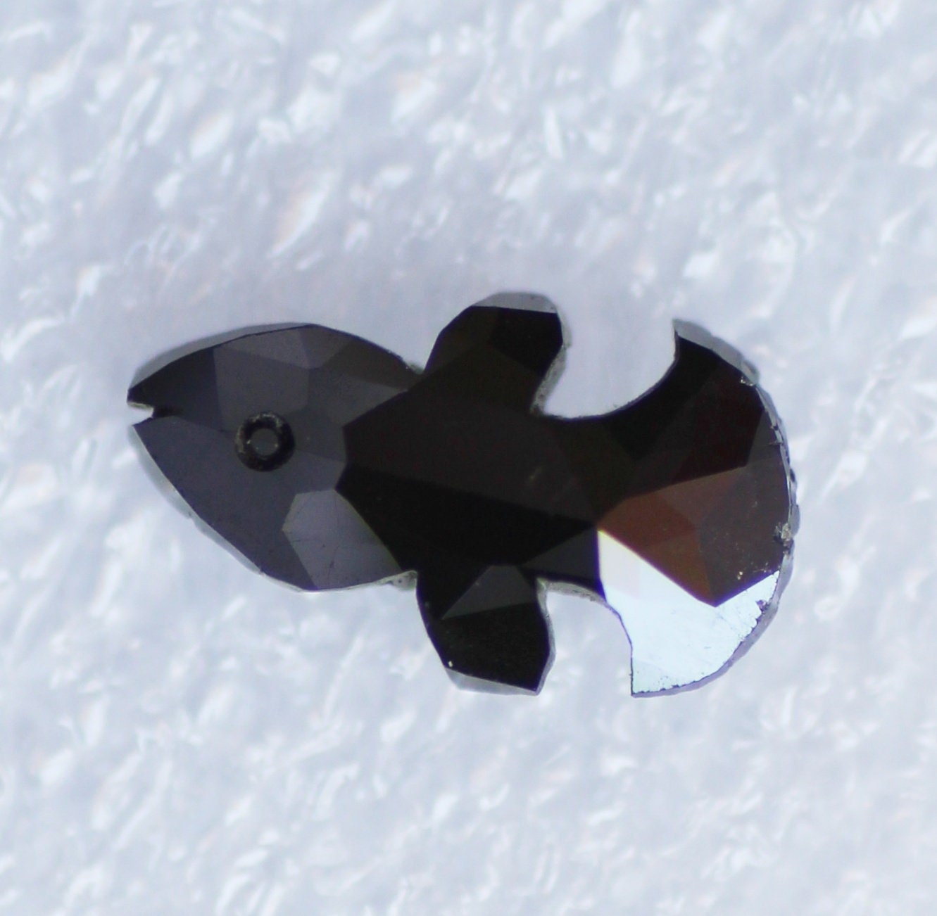 1.58 Ct, 11.3 X 6.6 X 2.9 MM, Loose Diamond Black Color Fish Shape ...