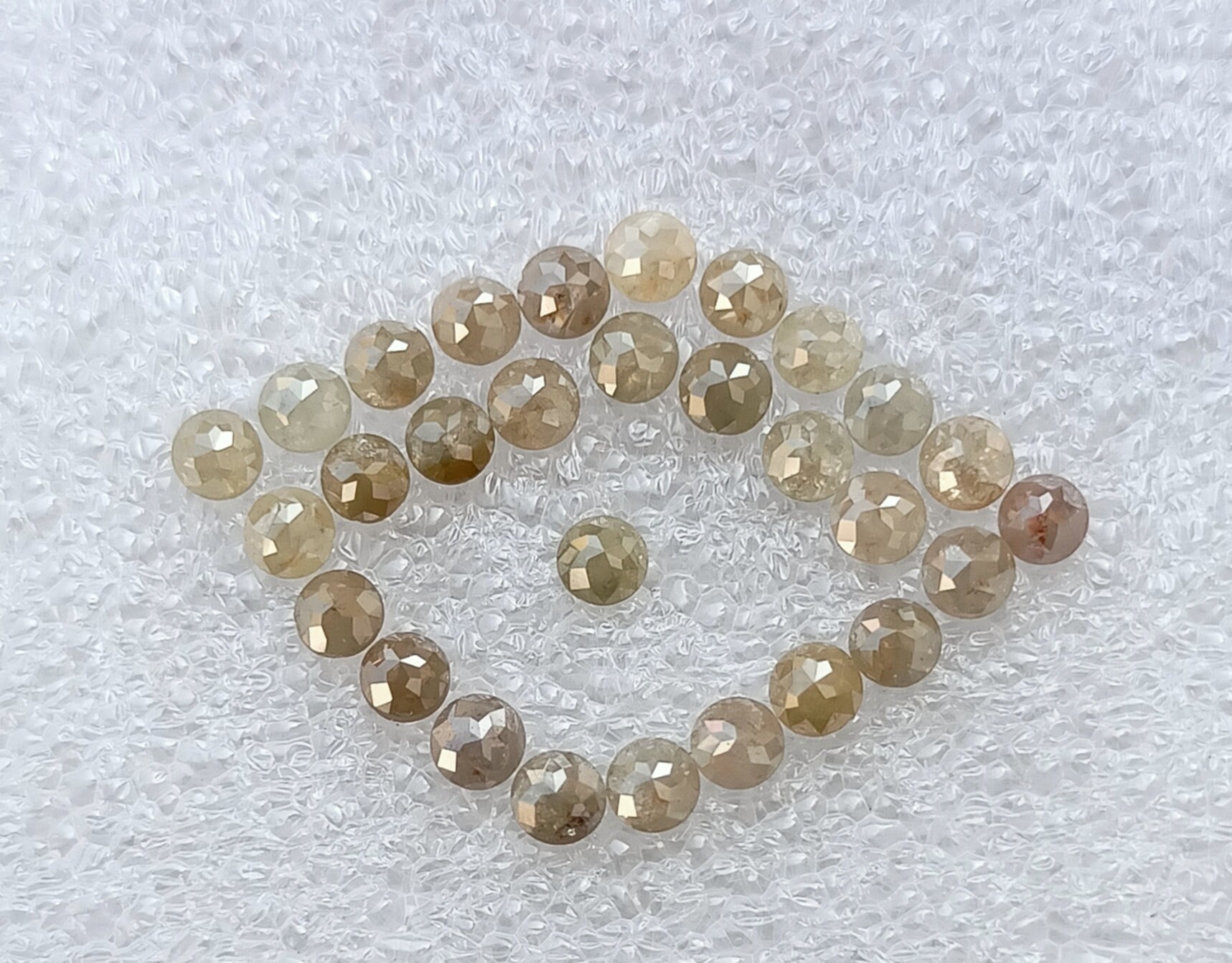 6.53 CT Natural Loose Diamond Multi Color Round Rose Cut 3.5 | Etsy