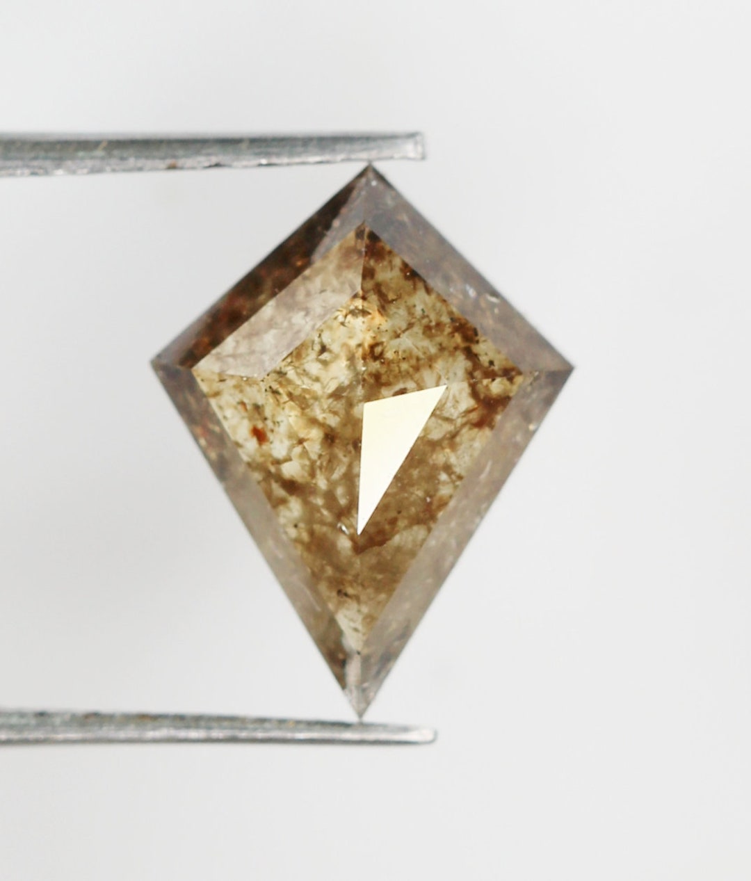 1.16 Ct Kite Shape ,brownish Yellow Kite Diamond, Salt and Pepper ...