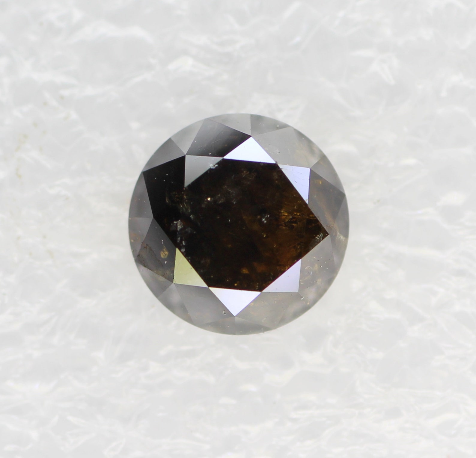 1.42 Ct 6.4mm Brown Round Natural Loose Diamond Round - Etsy