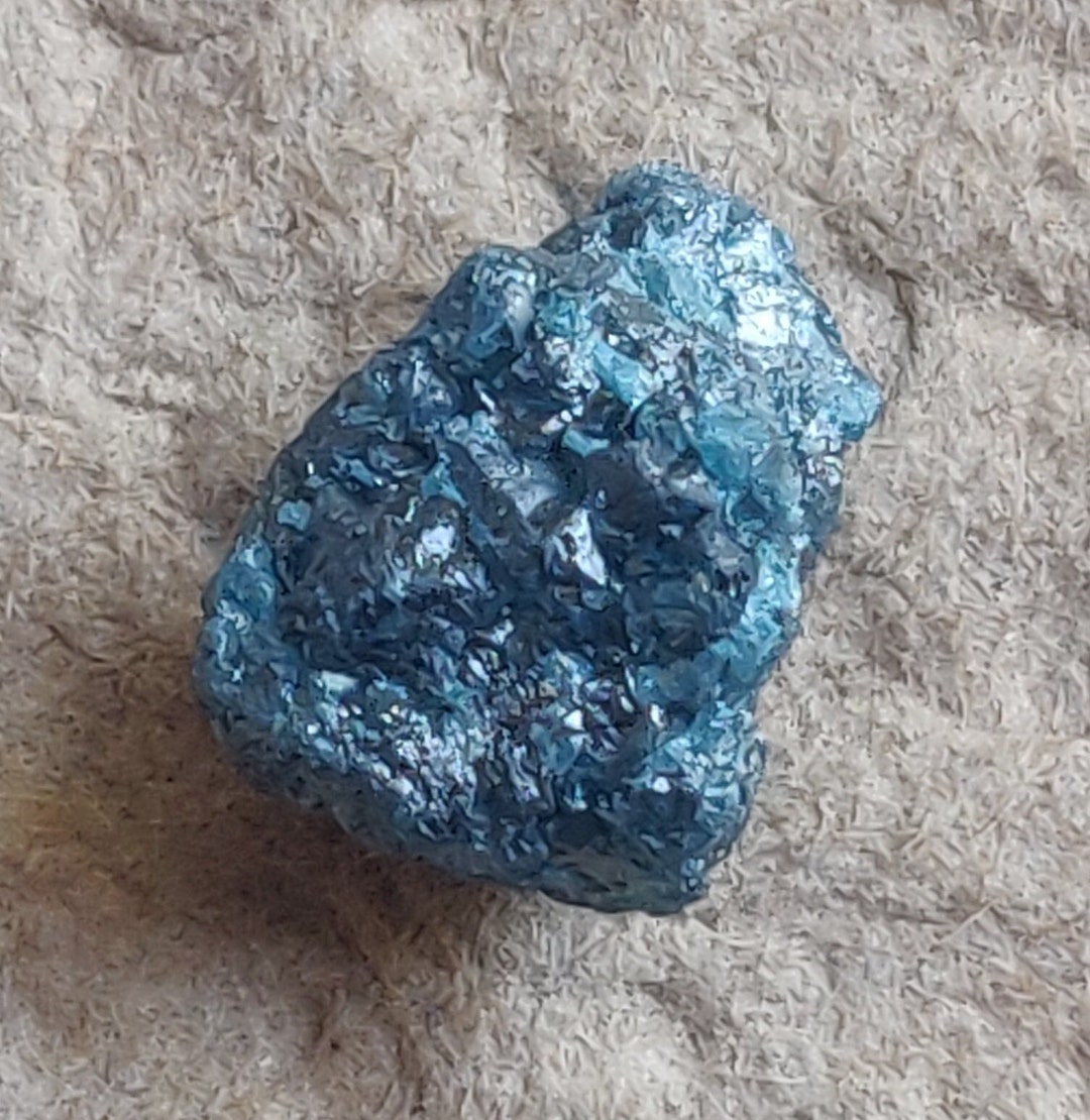 9.40 Ct Natural Big Size Blue Color Rough Diamond| Uncut Raw Rough ...