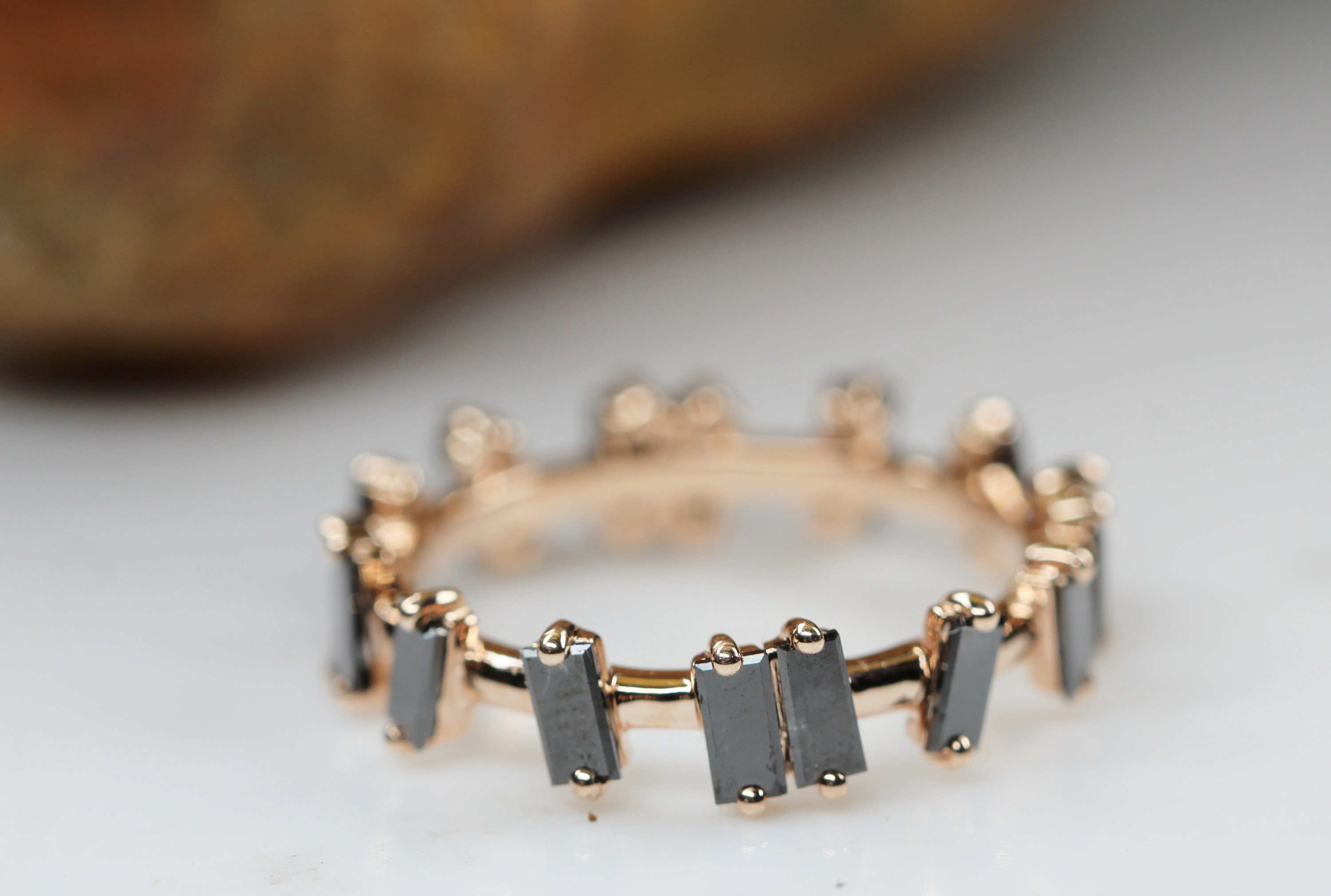 10k Salt and Pepper Diamond Ring| Salt and Pepper Engagement Ring ...