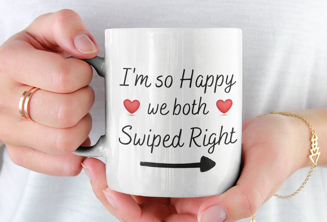 Swipe Right Coffee/tea Valentines Day Mug for Boyfriend/girlfriend ...