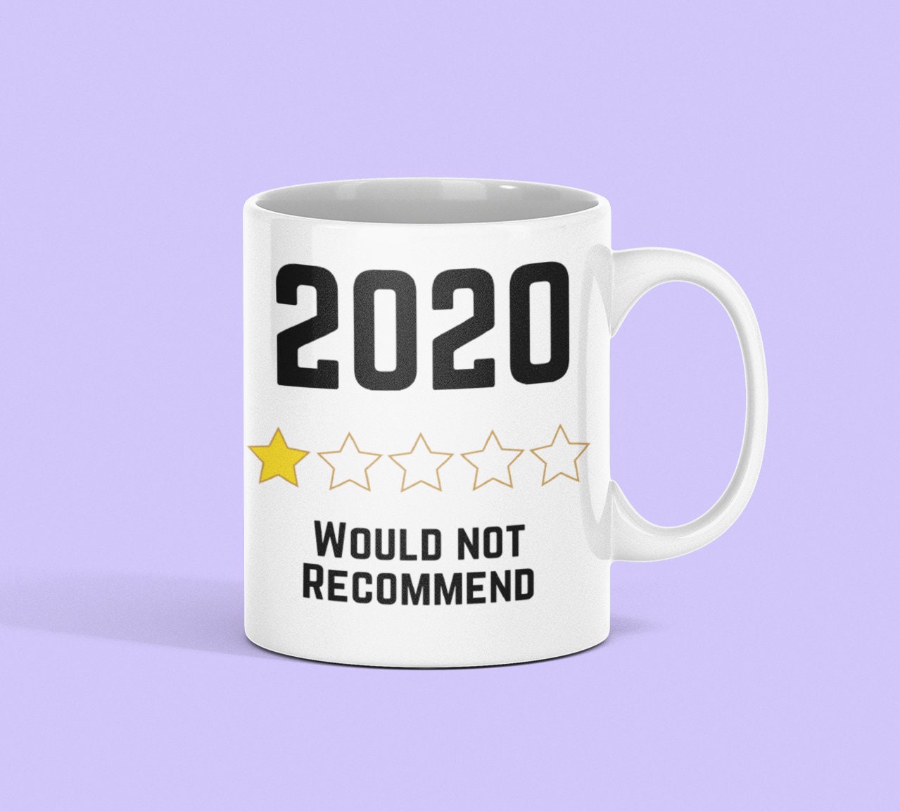 2020 One Star Review Gift Mug for Anyone - Coffee/tea Mug 11oz - White ...