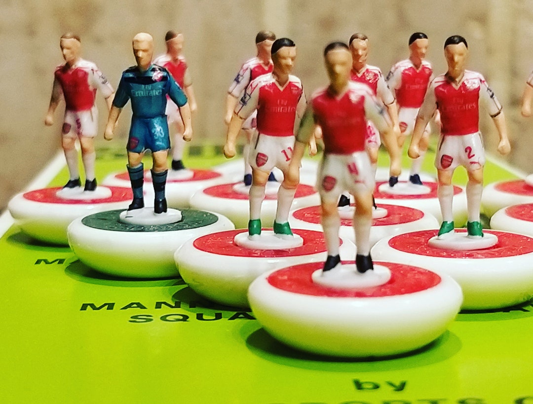 Arsenal Home 2015 Subbuteo Team Handpainted and Decals - Etsy