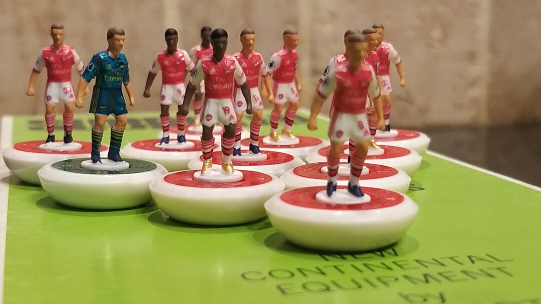 Arsenal Home 19/20 Subbuteo Team Handpainted And - Etsy