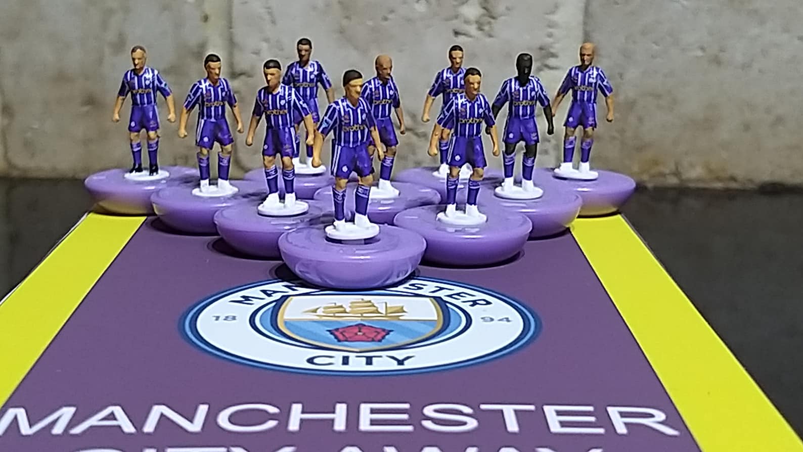 Manchester City Away Subbuteo Team Hand Painted and Decals - Etsy