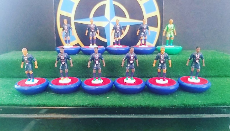 PSG Home 22/23 Subbuteo Team Handpainted and Decals - Etsy