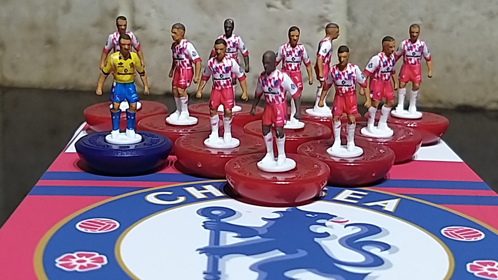 Chelsea Away Subbuteo Team Hand Paibted and Decal - Etsy UK