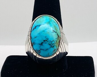 Turquoise Ring Men - Etsy
