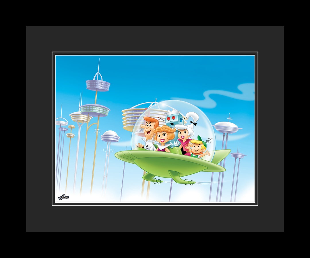 The Jetsons Orbit City - Fine Art Giclee Framed - Etsy