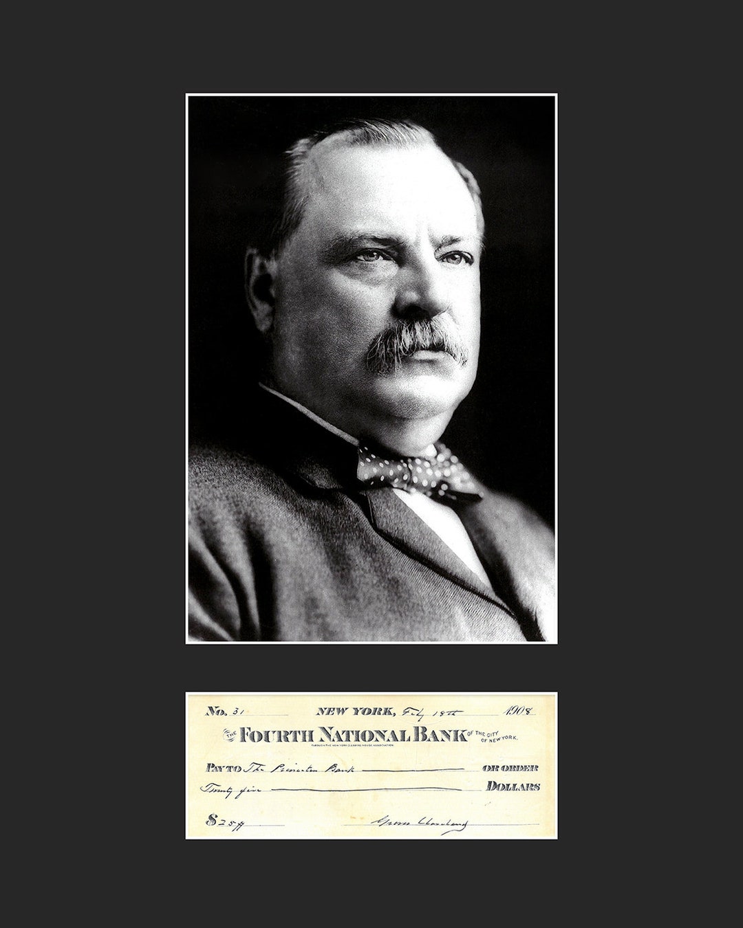 President Grover Cleveland- Fuji Crystal Archival Photograph With ...