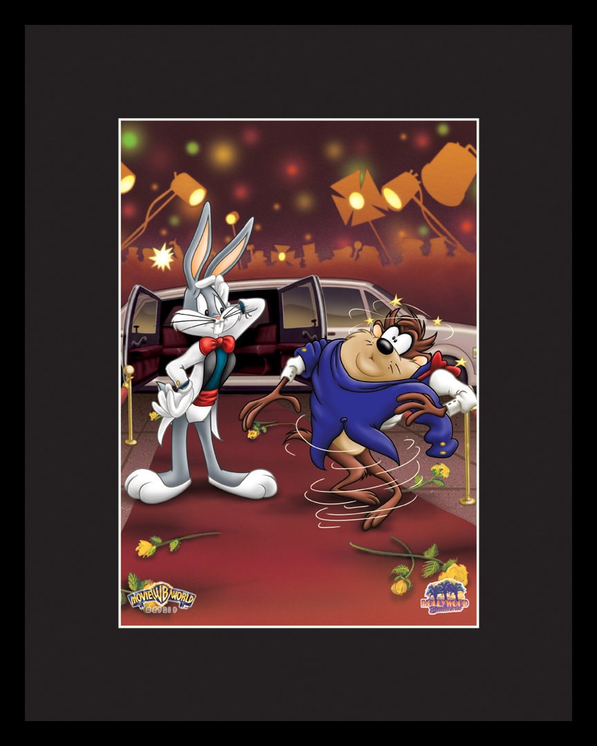 Bugs Bunny and Taz Framed Lithograph - Etsy