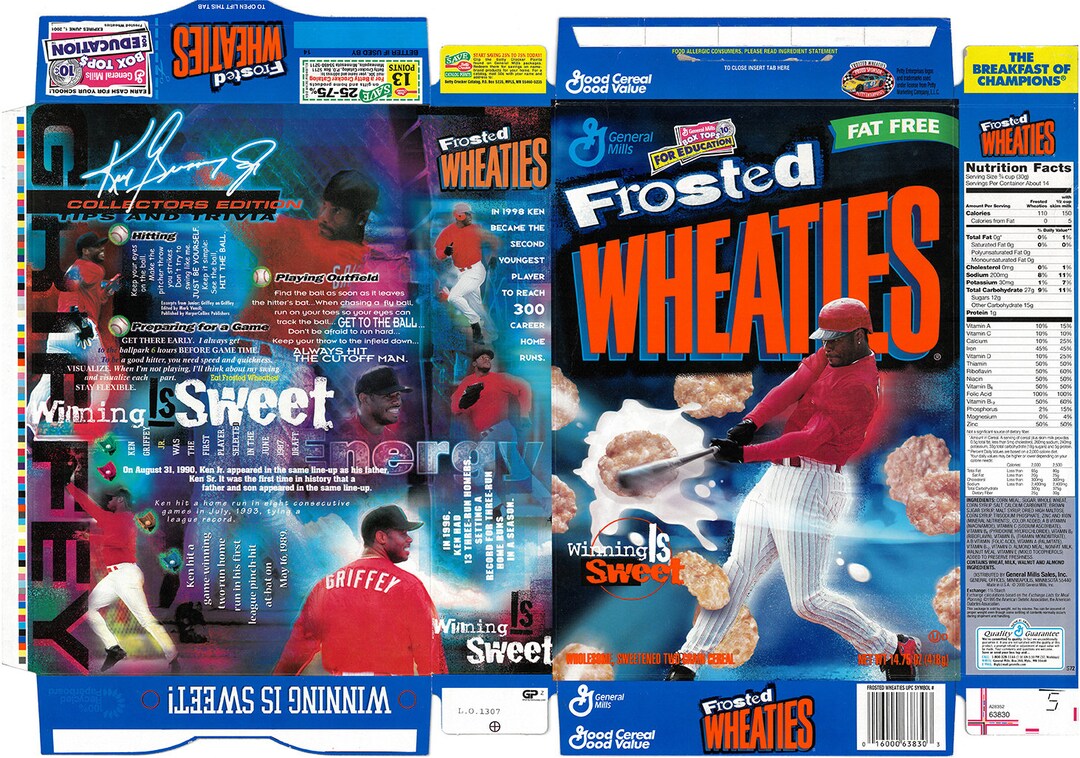 Wheaties - 2000 Ken Griffey Jr. Uncut - Etsy
