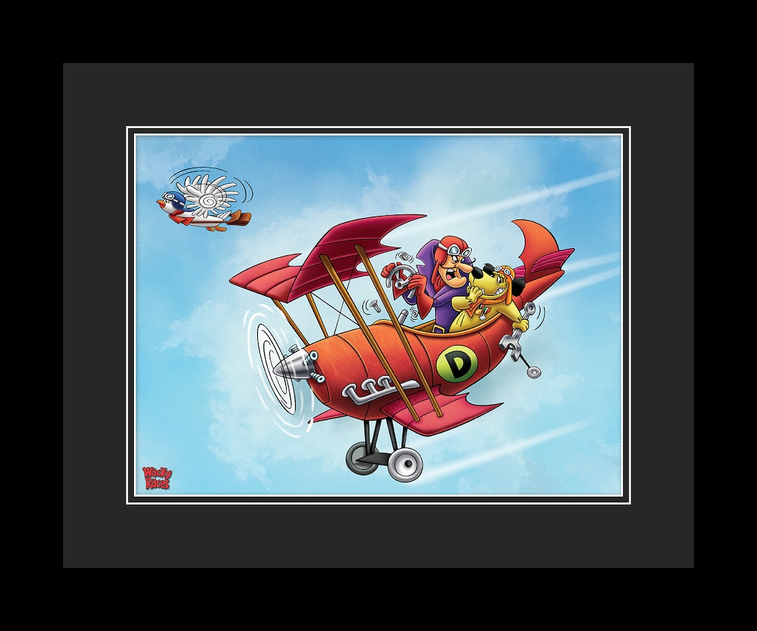 Dastardly and Muttley- Fine Art Giclee - Framed - Etsy