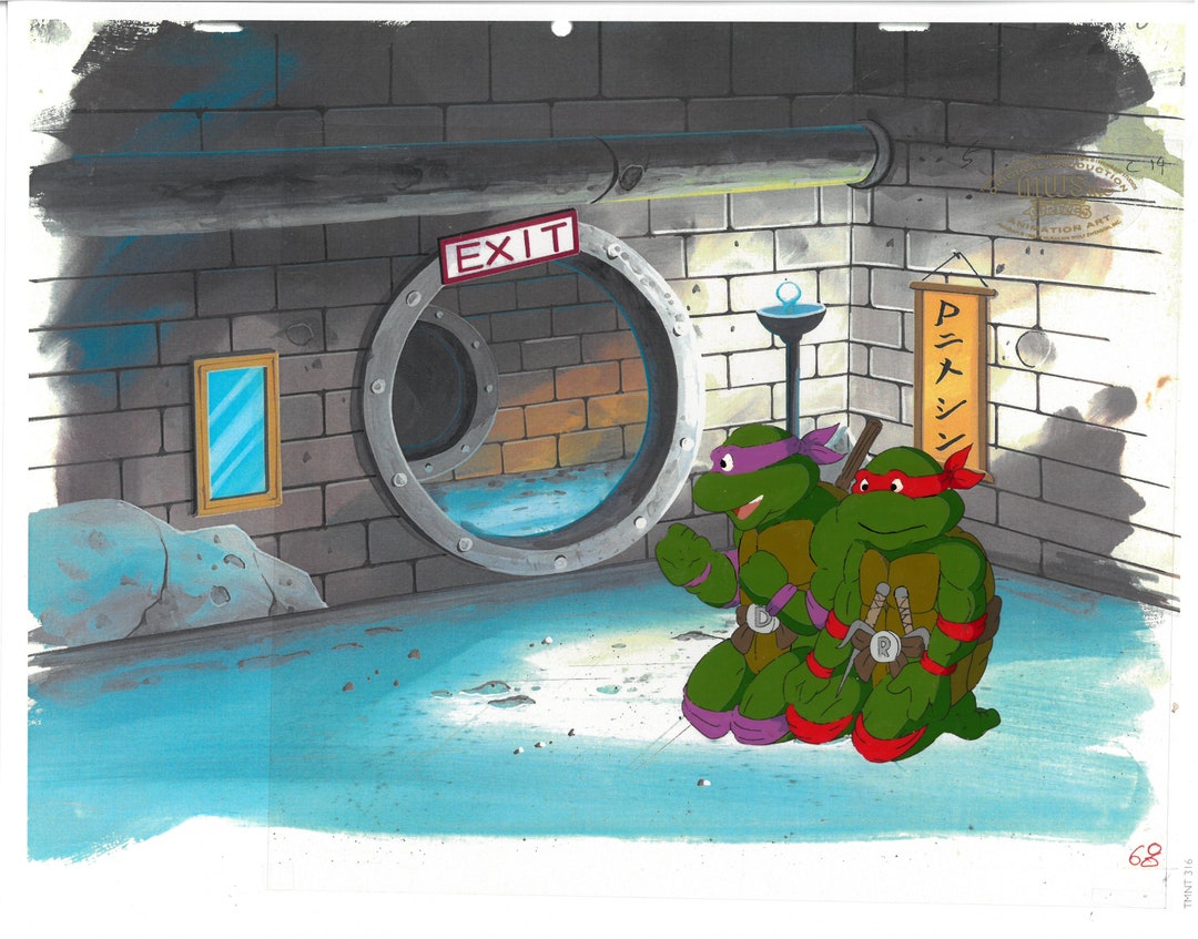 Donatello & Raphael of TMNT Turtles Original Production Cel - Etsy