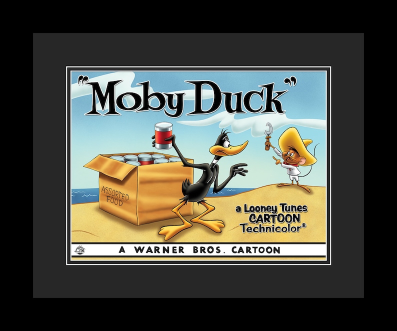 Moby Duck - Speedy Gonzales and Daffy Duck - Fine Art Framed Limited ...