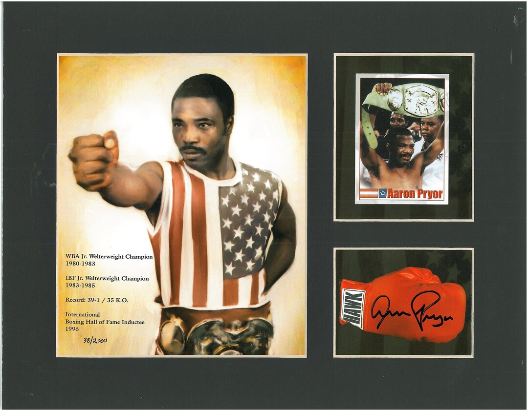 Aaron Pryor Signed Framed Lithograph - Etsy