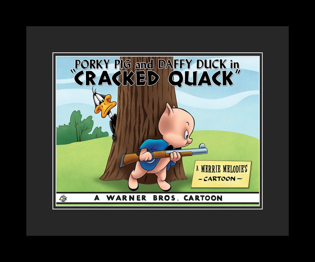 Cracked Quack - Daffy Duck and Porky Pig - Fine Art Framed Limited ...