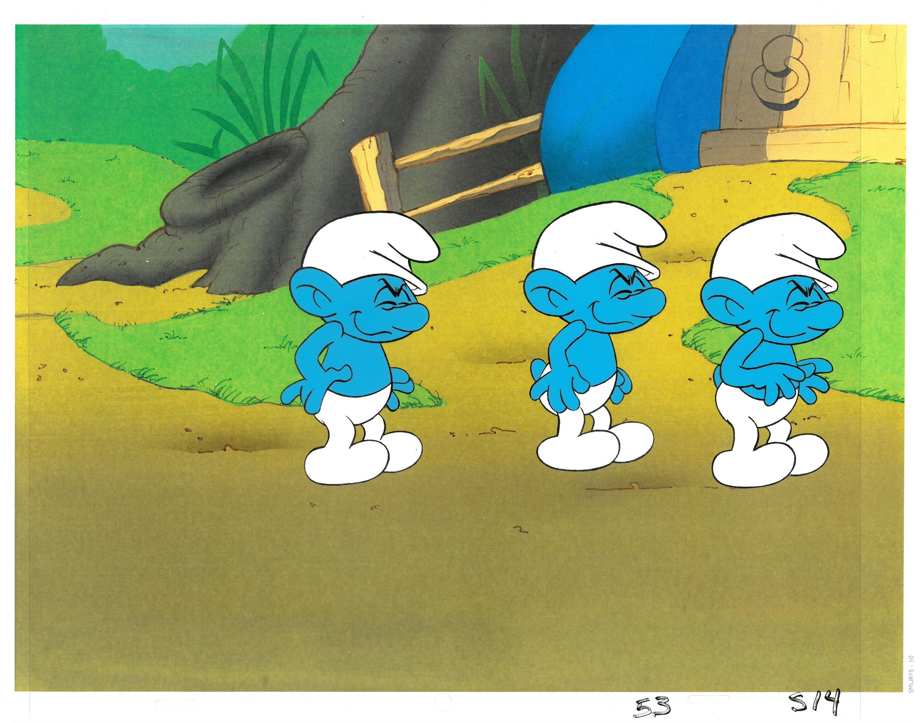 Smurfs 1980's Hanna-barbera original Production Cel - Etsy