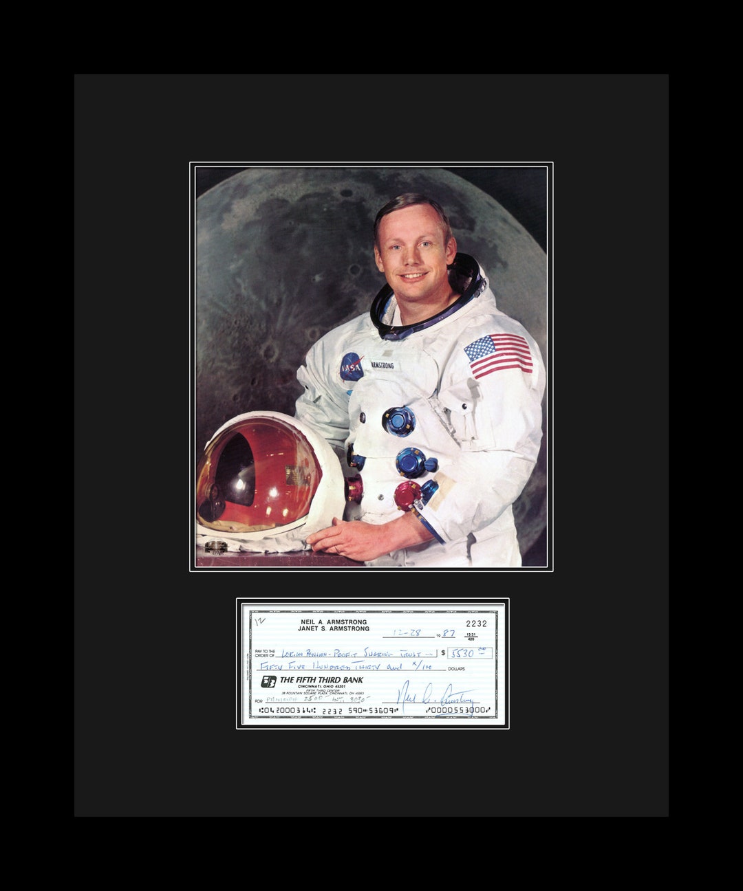 Neil Armstrong - Fuji Crystal Archival Photograph With Reproduction ...